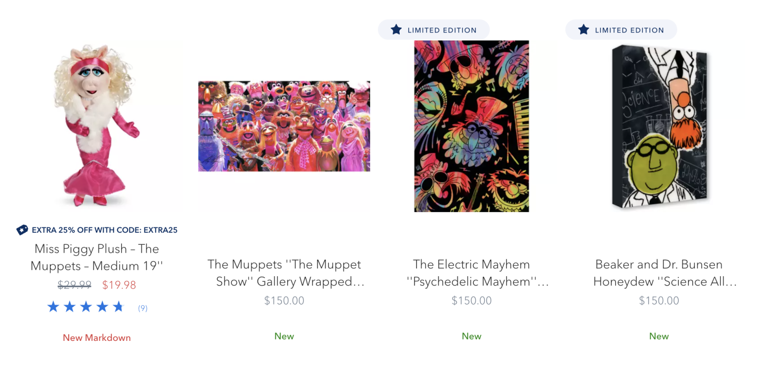 All of The Muppets Merchandise Currently Found on Disney Store