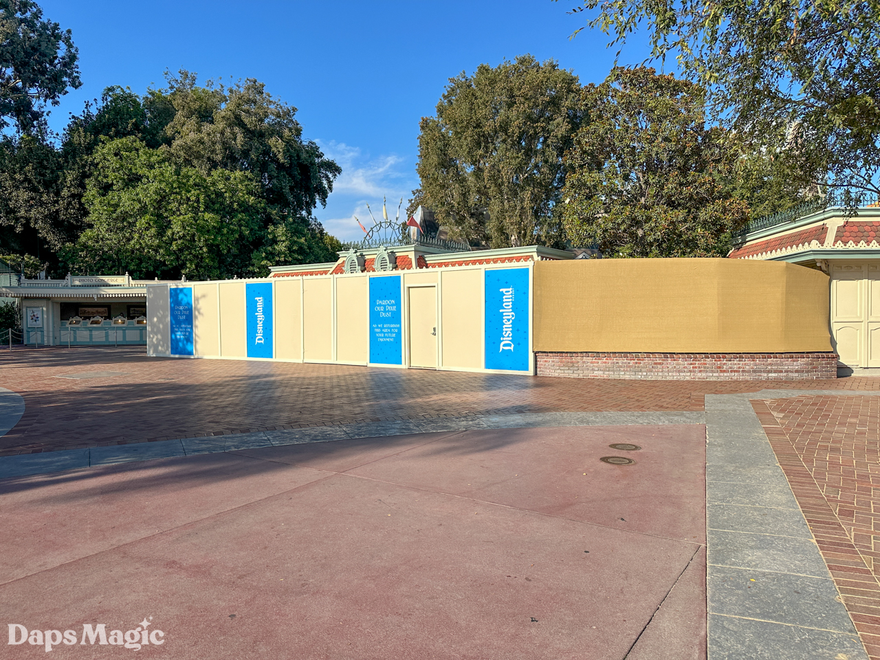 Most Walls Down at Disneyland's Main Gate as Work Begins on Turnstiles