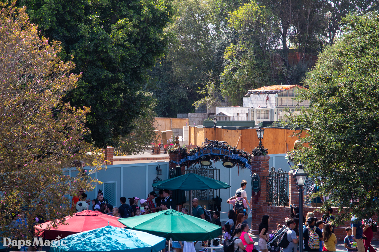 Progress Continues to Be Made on Haunted Mansion Expanded Queue at ...
