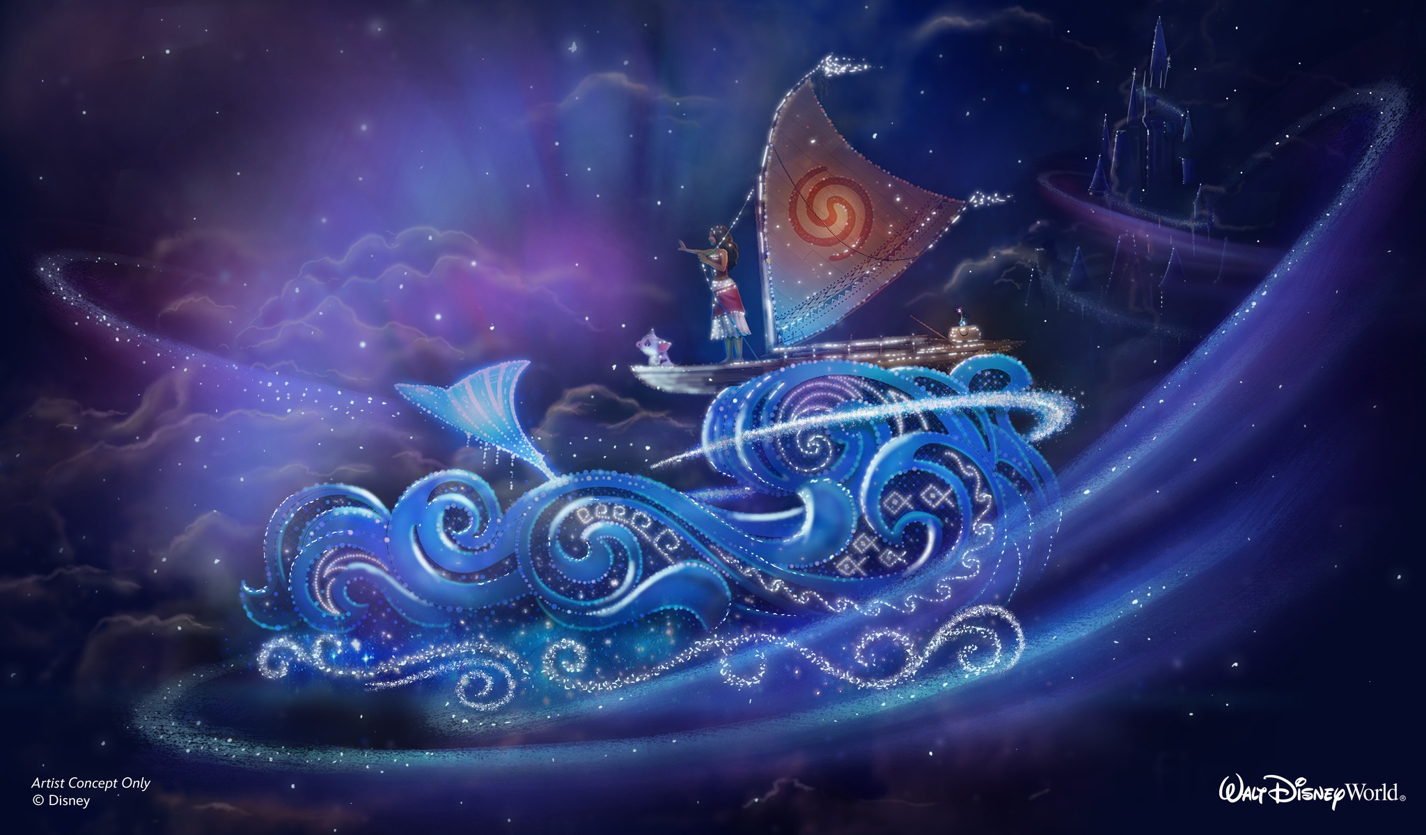 Disney Starlight Parade Moana Float Revealed at D23 Brazil