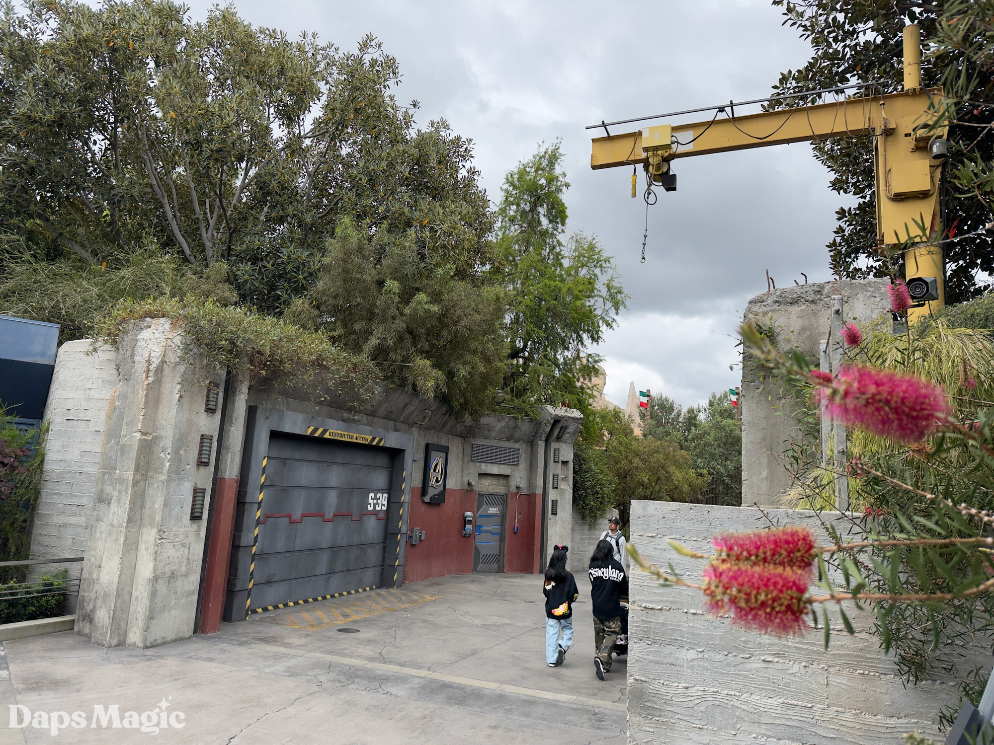 Walls Go Up Around Avengers Campus Entrance From Cars Land at Disney ...