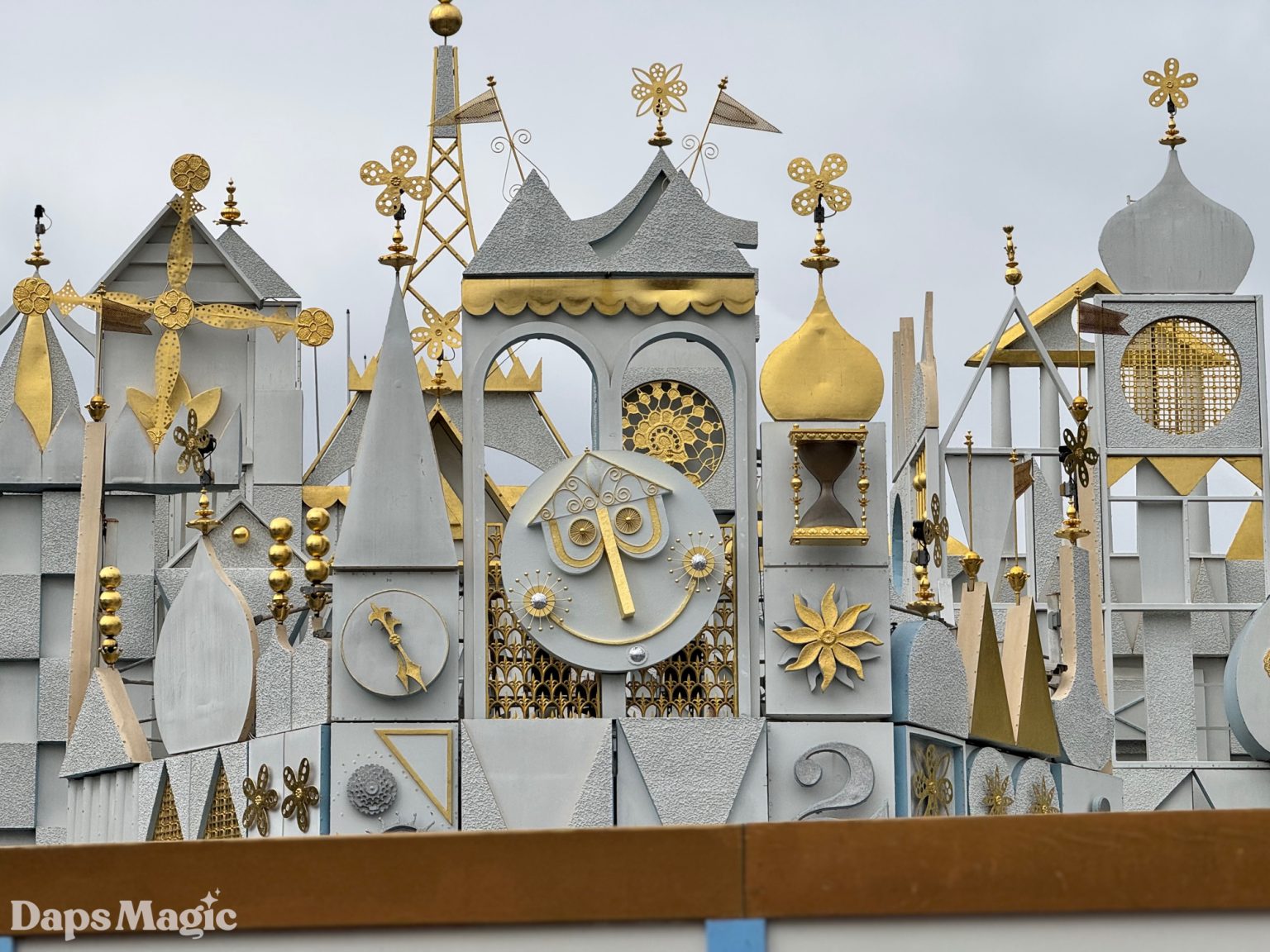 Clock Face Returns to Facade of 'it's a small world' at Disneyland