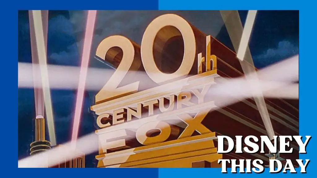 Twentieth Century-Fox Film Corporation | DISNEY THIS DAY | May 31, 1935