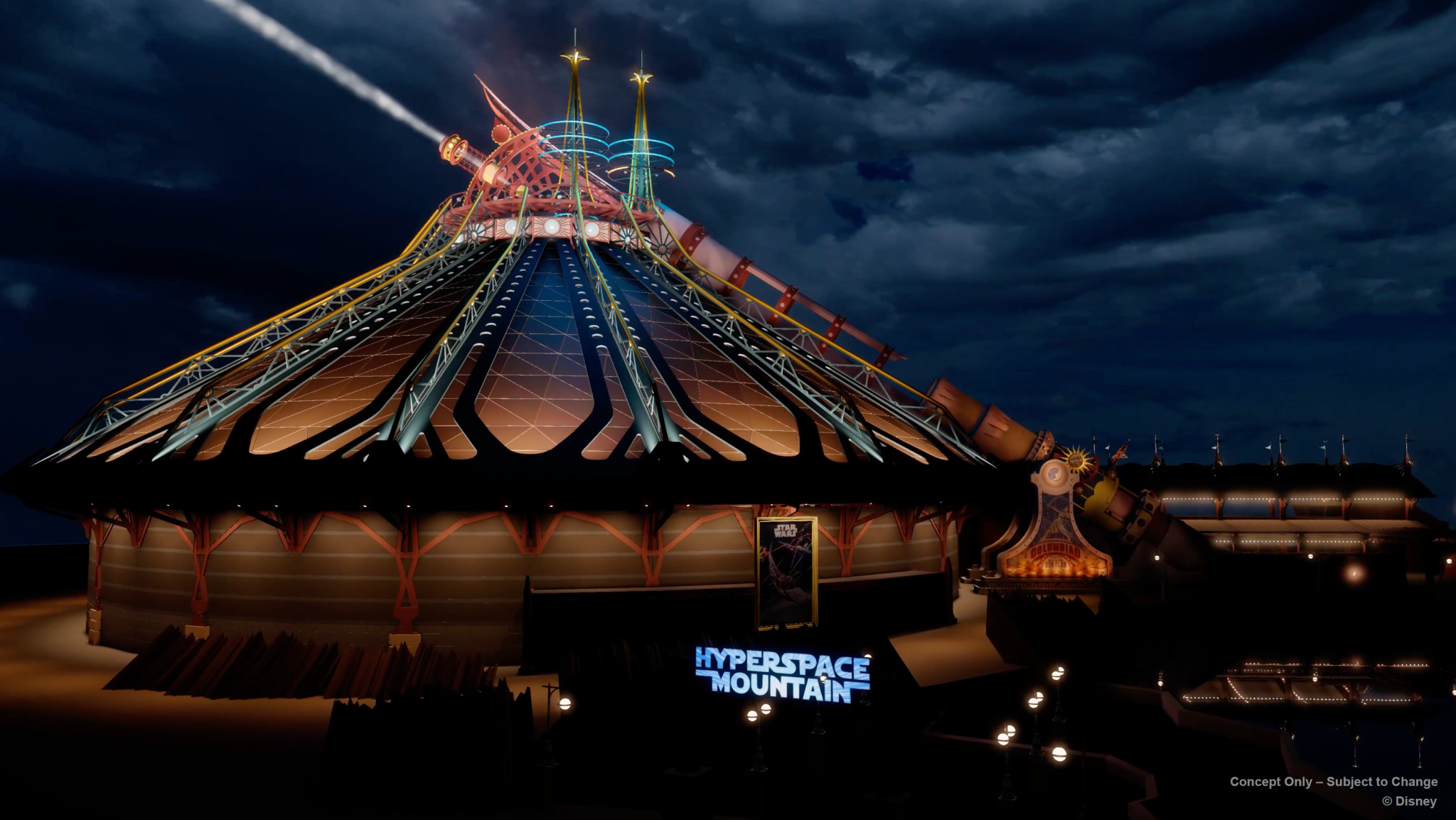 New Lighting Effects Coming to Star Wars Hyperspace Mountain at ...