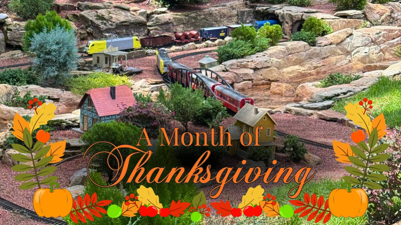 The Romantic Road Miniature Train Village - A Month of Thanksgiving