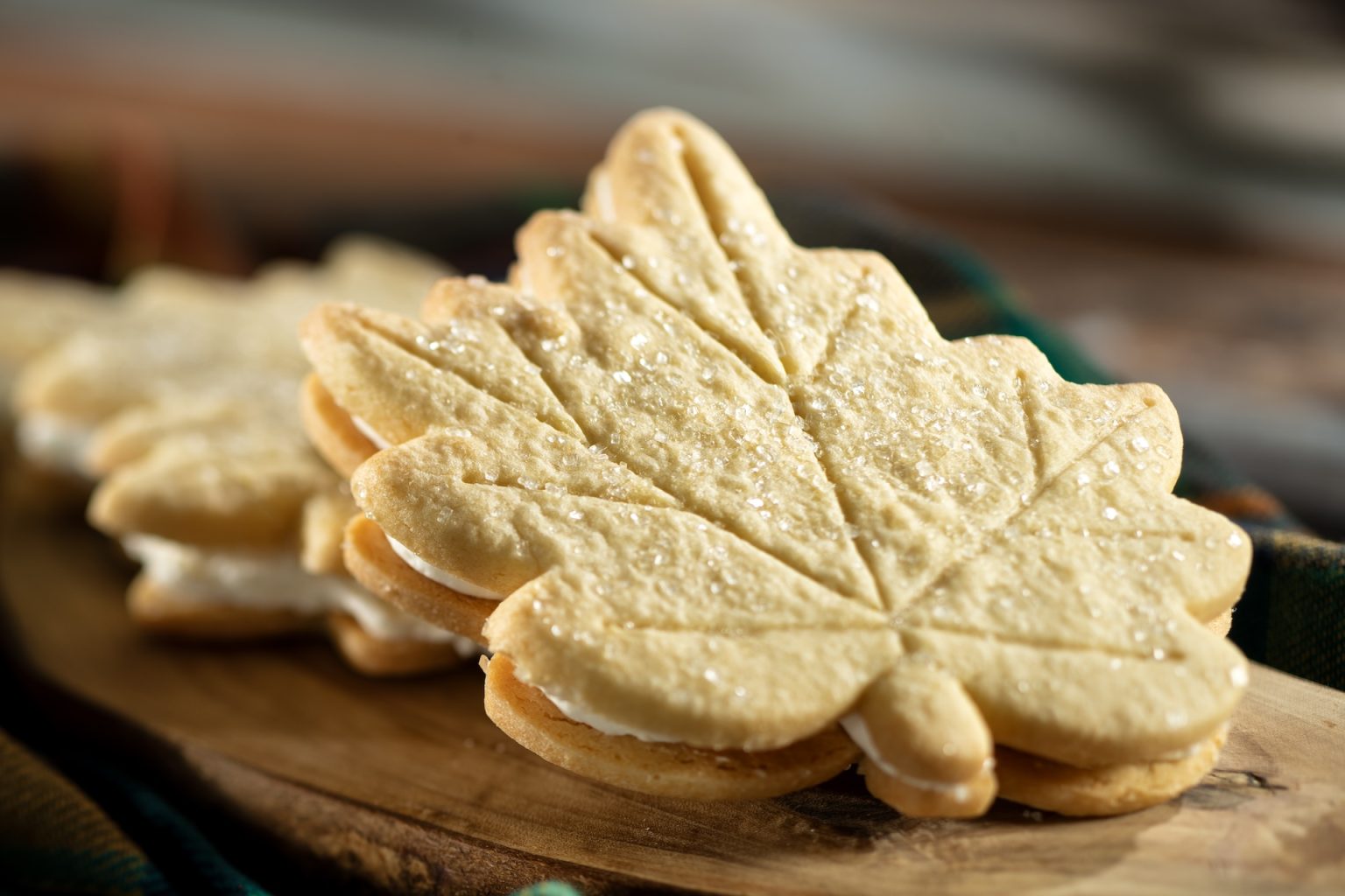Geek Eats: Maple Leaf Shortbread Cookies with Maple Buttercream Recipe