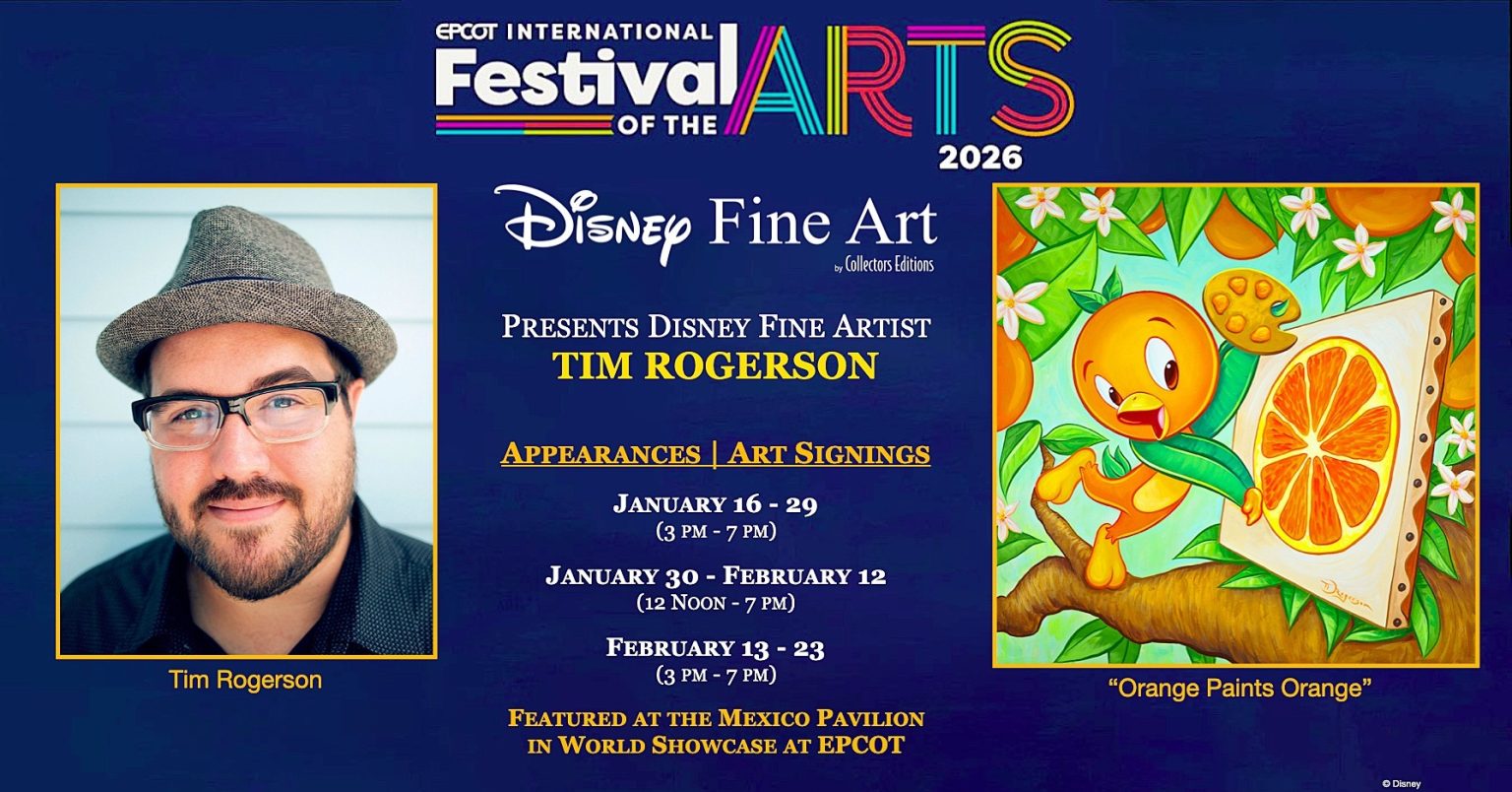 Disney Fine Artist Tim Rogerson to Appear at EPCOT International ...