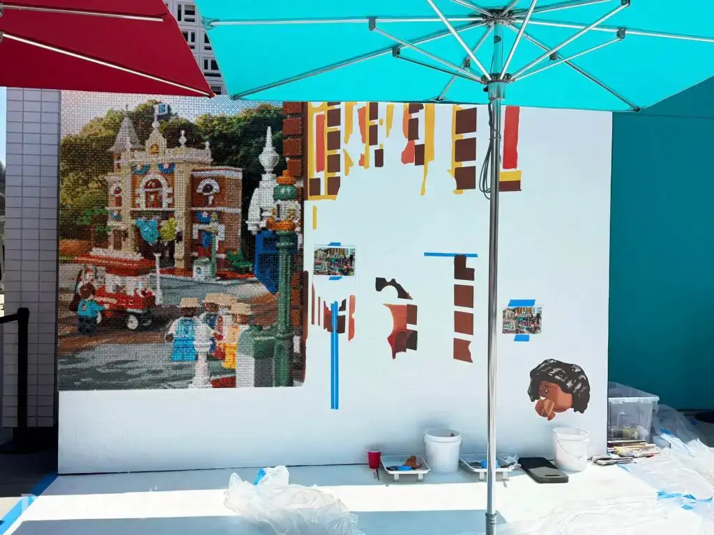 New LEGO Mural Comes to Life in Downtown Disney District