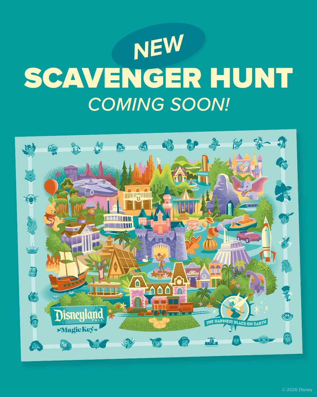 Disneyland Park Map Activity Coming for Magic Key Holders
