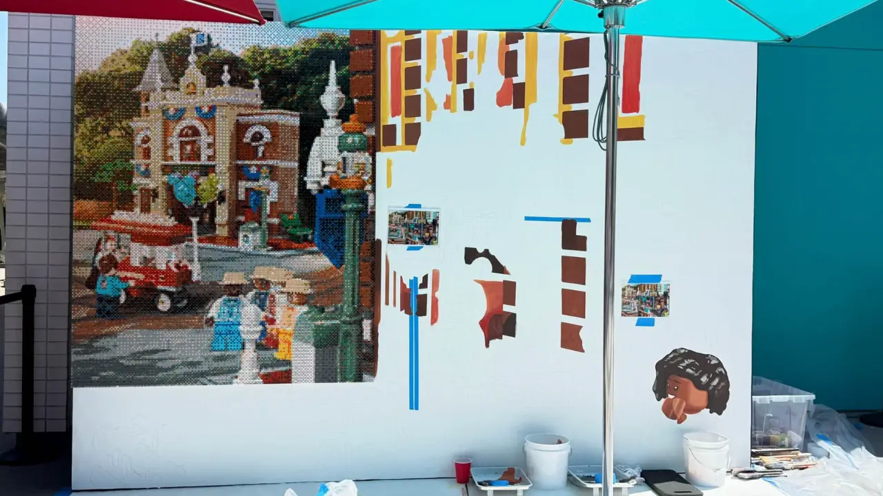 New LEGO Mural Comes to Life in Downtown Disney District